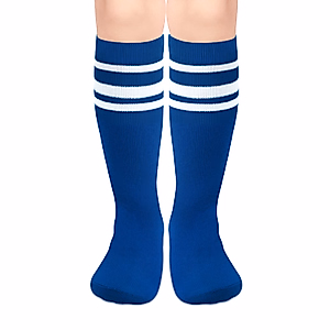 Youth Soccer Socks Kids Boys Soccer Socks Youth Baseball Socks Baby Toddler Knee High Socks Girls Soccer Socks Kids