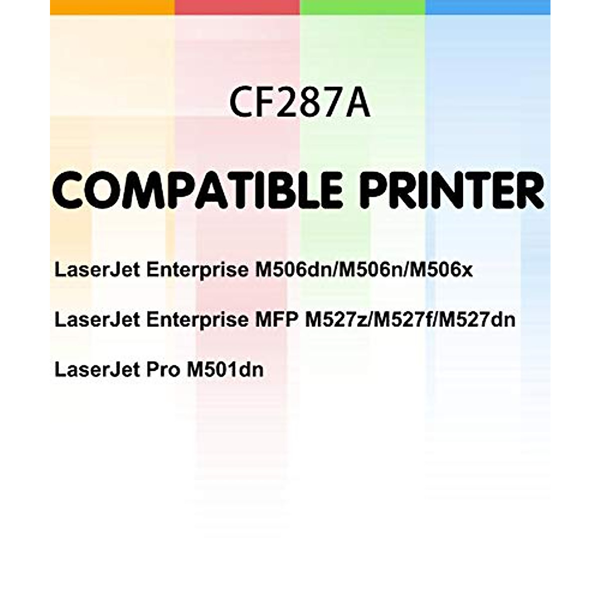 (Pack of 1) Compatible for HP 87A hp87A 287A CF287A Toner Cartridge (1-Black, HP287A) Replacement for Enterprise M506 M506dn M506x M506n M501dn M501n MFP M527dn M527z Printer, Sold by GTS