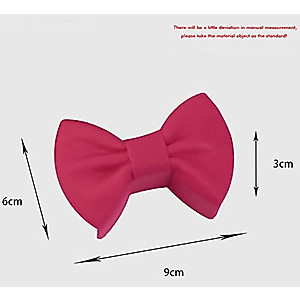 CIXVOEMK Bow Tie Silicone Heat Insulator Clip, Mini Oven Mitt, Finger Guard Pot Holder, Kitchen Cooking Gloves,Silicone Pinch Holder (Red)