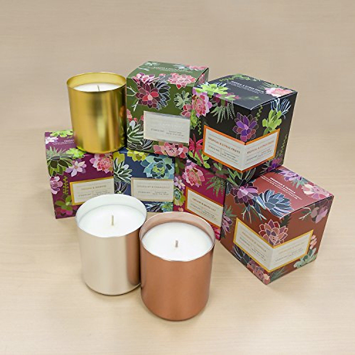 Studio Oh! Gift Boxed Hand-Poured Scented Candle Available in 9 Fragrances, Freesia and Incense