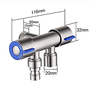 JIYTG Handheld Bidet Spray Kit 304 Toilet Bidet Sprayer Spray Gun Bidet Set Cleaning Booster Spray Gun Angle Valve