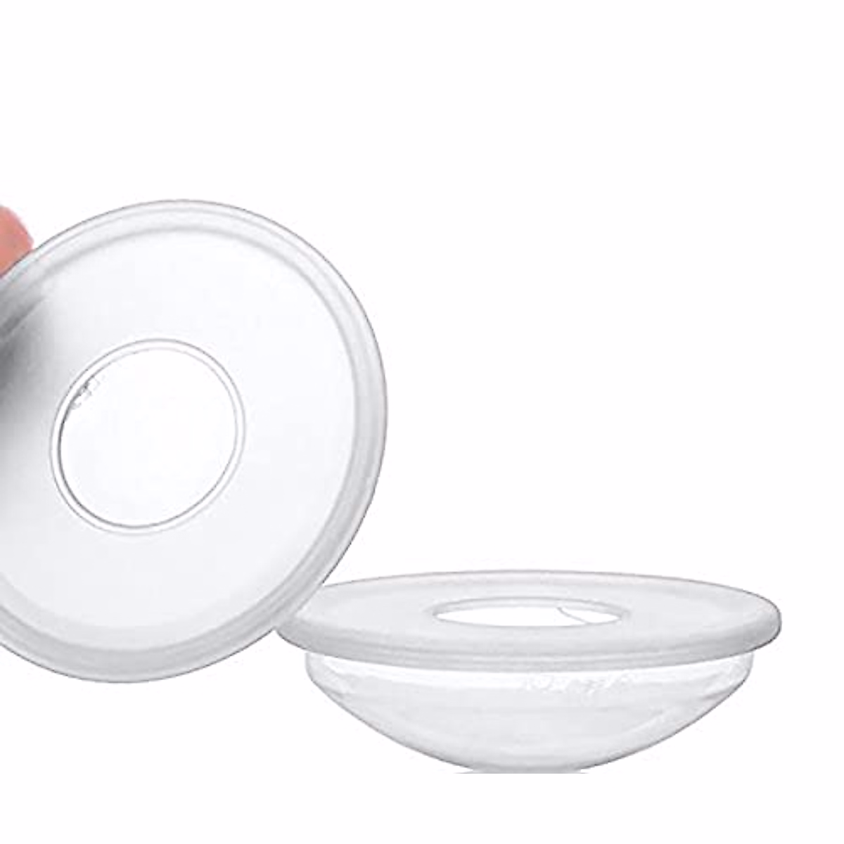 Breast Shells Milk Collector Saver for Breastfeeding with Travel Bag | Set of 4 | for Sore or Cracked Nipples | Breastmilk Catcher | Breast Feeding Essentials | 4 Pack Nursing Shell to Collect Milk