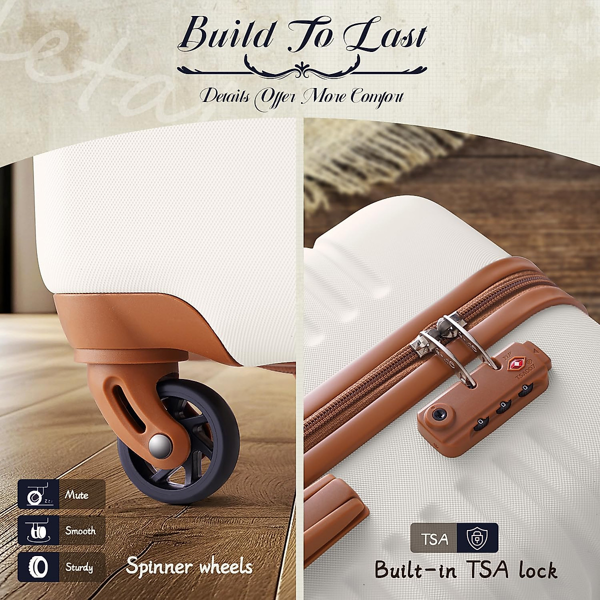 Coolife Suitcase Set 3 Piece Luggage Set Carry On Travel Luggage TSA Lock Spinner Wheels Hardshell Lightweight Luggage Set(Red, 5 piece set)