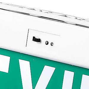 HUONIU LED Emergency Exit Sign with Light | Acrylic Clear Exit Sign for Indoor Use | AC85 to 265V