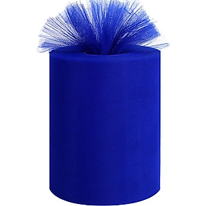Tulle Fabric Rolls, 6 Inch by 100 Yards(300 feet), Fabric Spool Tulle Ribbon for DIY Tutu Bow Baby Shower Birthday Party Wedding Decorations Christmas Craft Supplies