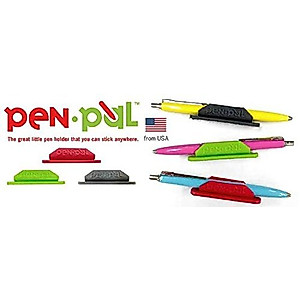 Tops Penpal Rubber Pen/Pencil Holder, 5/8 x 2 5/8 x 5/8 Inches, Assorted Colors, 4 Packs [Includes 4 Holders Only - Picture Show Assortment Of Colors]