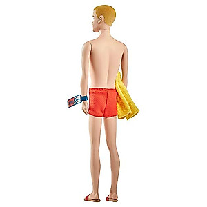 Barbie Signature Ken 60th Anniversary Vintage Doll Reproduction (12-inch) with Silkstone Body and Wrist Tag, for the Adult Collector