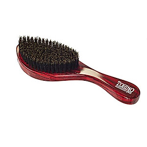 TORINO PRO WAVE BRUSHES BY BRUSH KING Wave Brush #11- Medium Soft Curve Wave Hair Brush for Men, 100% Boar Bristles, Great for Fresh Cuts and Thinning Hair, For 360 Waves