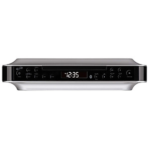 iLive Bluetooth Under Cabinet Radio (FM) CD and MP3 player, USB, AUX in, Wireless Music System with Kitchen Timer, Digital Clock, with Remote Control IKBC384SMP3U