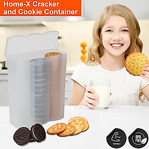 Home-X Convenient Cracker and Cookie Keeper. 3 Rows
