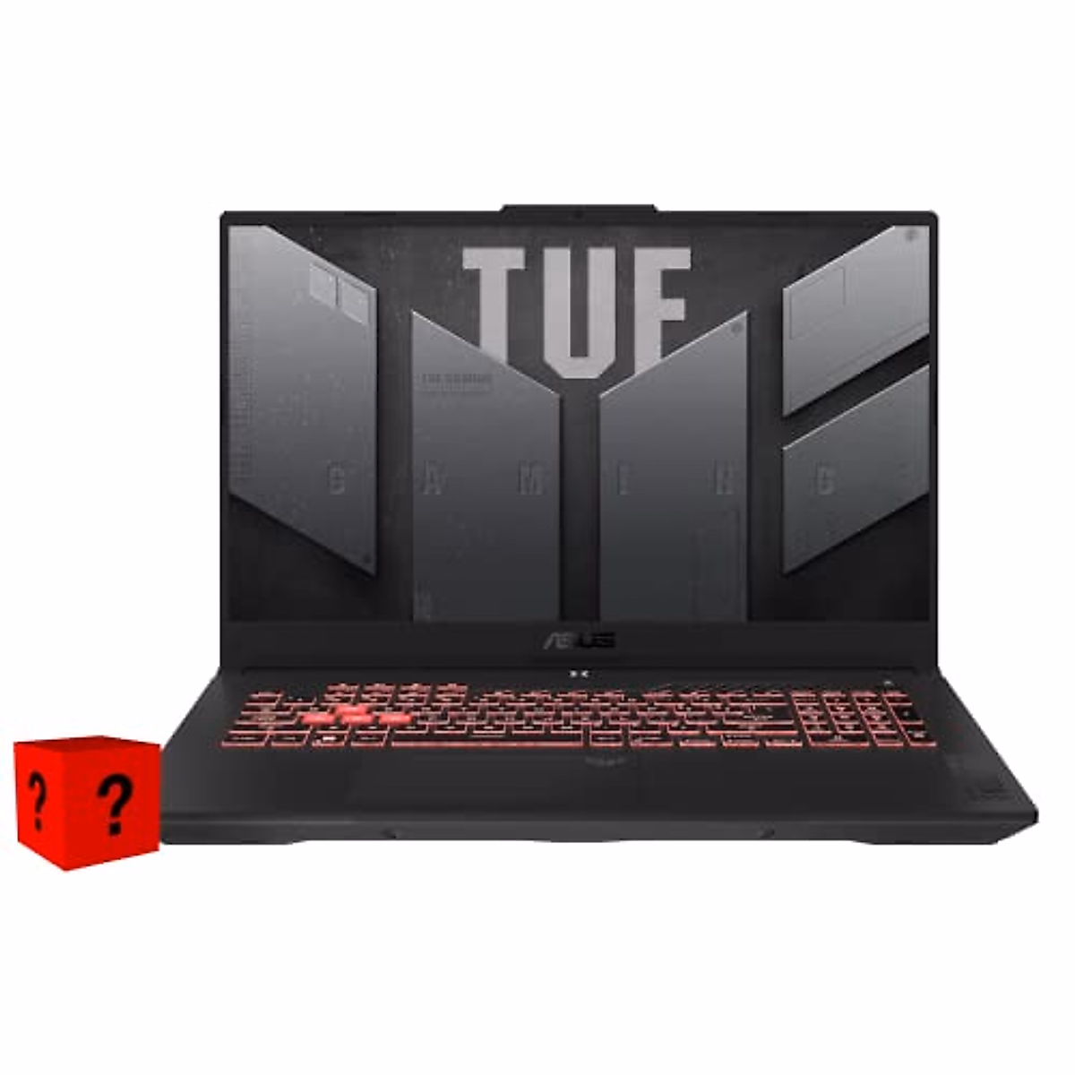 XOTICPC ASUS 2023 TUF Gaming A17 FA707NU Gaming Laptop (AMD Ryzen 7 7735HS, RTX 4050 6GB, 64GB DDR5, 2TB 990 PRO NVMe SSD, 17.3" 144Hz FHD, Windows 11 Home) Gamer Notebook Computer