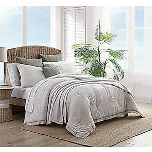 Tommy Bahama - King Comforter Set, Cotton Bedding with Matching Shams, All Season Home Decor (Abalone Beige, King)