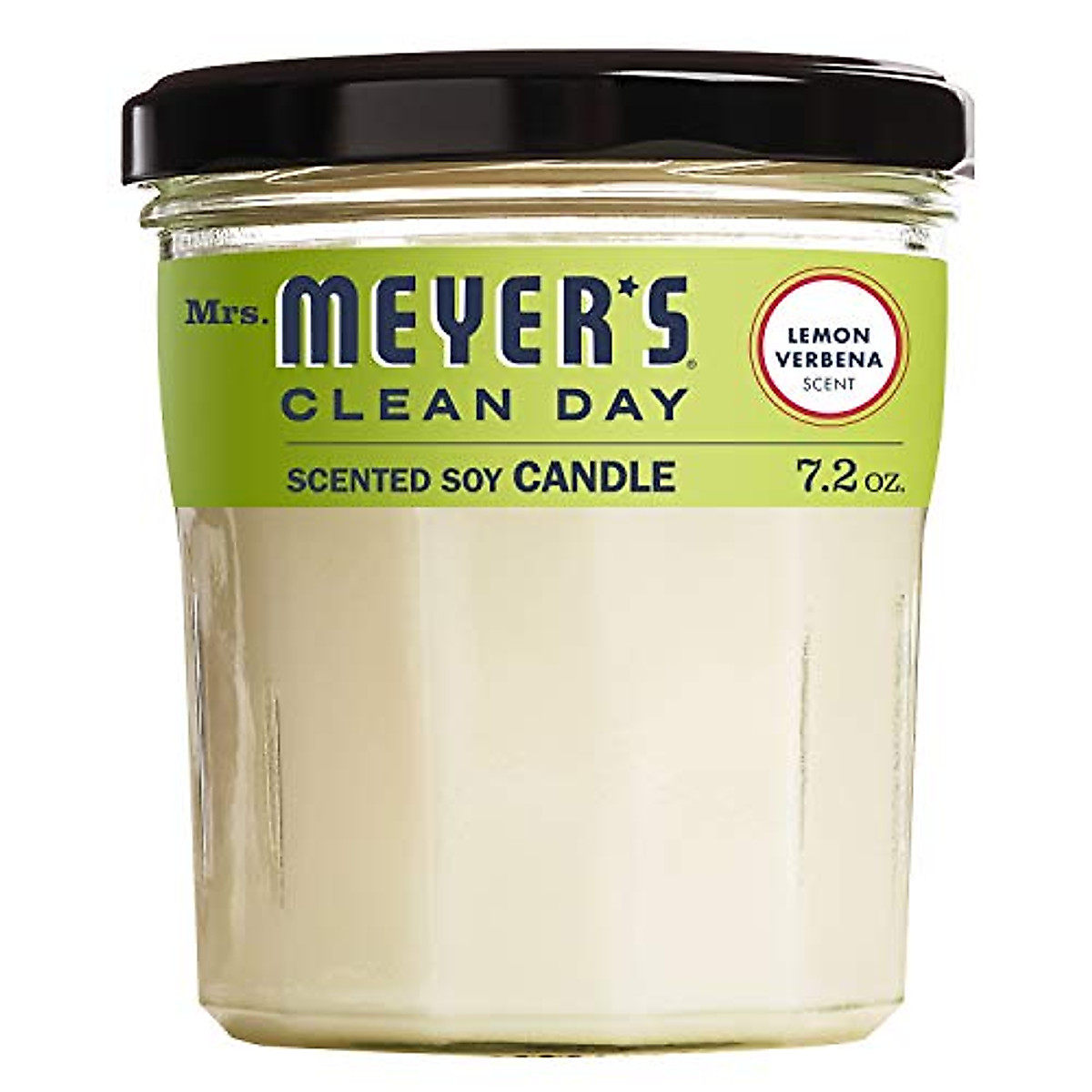 Mrs. Meyer's Clean Day Soy Candle, Lemon Verbena, 7.2-Ounce Jars (Pack of 6)