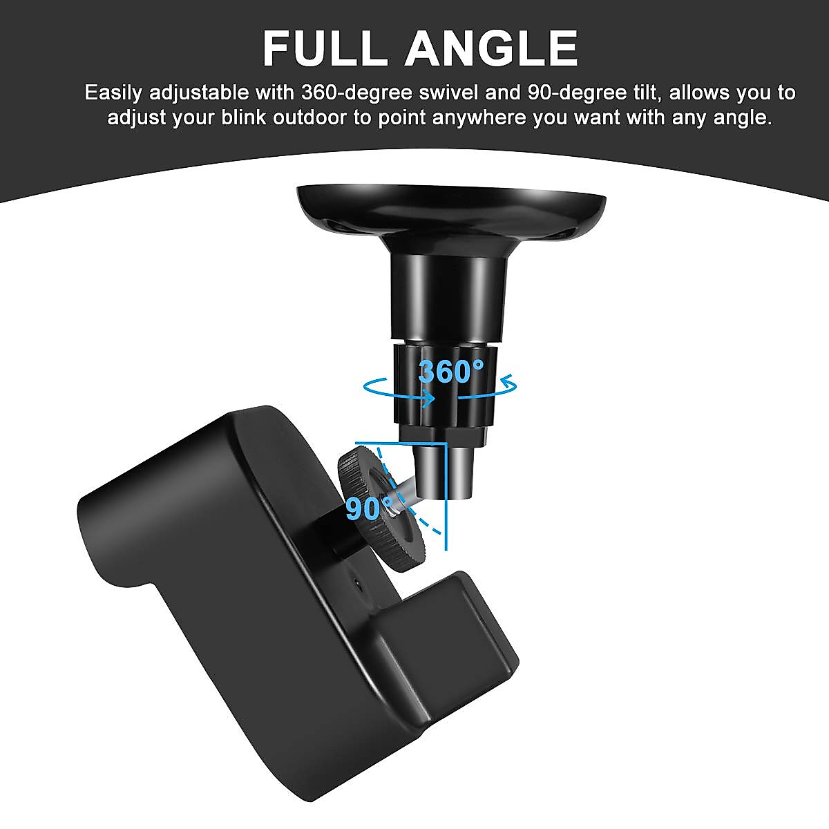 SONOMO Blink Outdoor Camera Mount(3rd Gen), Weatherproof Protective Housing Cover with 360 Degree Adjustable Wall Mount for Blink Outdoor Camera and Blink Indoor Security Camera System(3 Pack)