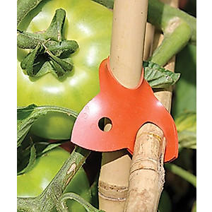 Garden Things GC-2003 Stretch Rubber Plant Stake Connecter, 3-Hole, Black