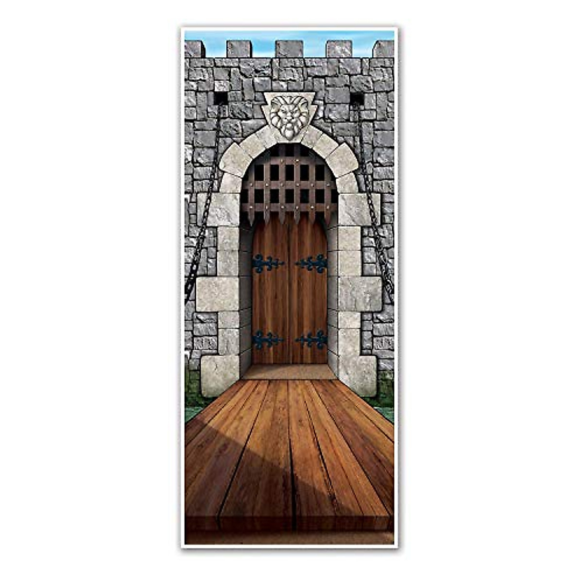 Beistle Castle Door Cover, 30" x 6', Multicolor