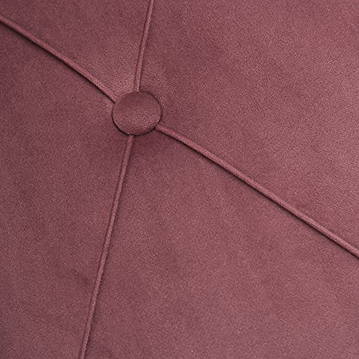 GIA Home Furniture Series Bench with Brushed Pink Velvet Seat and Metal Frame, Gold