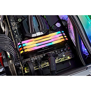 Corsair Vengeance RGB Pro 64GB (4x16GB) DDR4 3600 (PC4-28800) C18 Desktop Memory – Black, CMW64GX4M4D3600C18