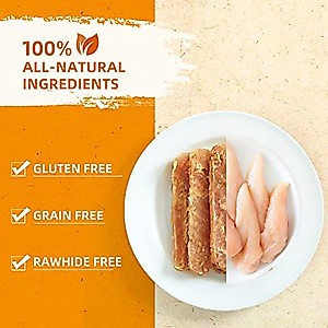 Jungle Calling Dog Treats Chicken Jerky Training Treats, Slow Roasted Snacks for Medium and Large Dogs Chewy Treats 10.6Ounce (Chicken Fillet)