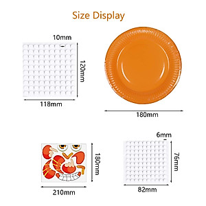 KATOOM 12 Pack Paper Plate Craft for Kids DIY Art Kit Monster Craft Gift for 4, 5,6,7,8 Year Old Boys Girls Toddlers, Art Project for Birthday Gift Party Supplies