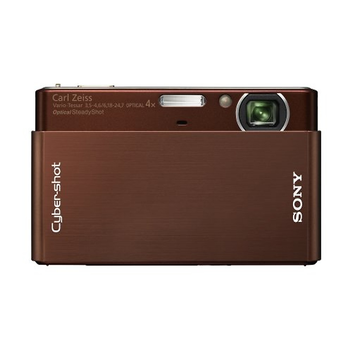 Sony Cybershot DSC-T77 10MP Digital Camera with 4x Optical Zoom with Super Steady Shot Image Stabilization (Brown)