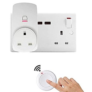 Garbage Disposal Wireless Switch Kit,Remote Control Outlet Wireless Switch for Household Appliances, Compatible with Garbage Disposal Under 2HP