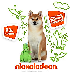 Nickelodeon for Pets Rugrats Reptar Figure Plush Dog Toy - 6 Inch Green Nickelodeon Toys - Rugrats Toys for Dogs from Nickelodeon 90s Rugrats TV Show - Nickelodeon Toys for Dogs, Plush Fabric Dog Toy