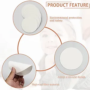 60 Sheets Round Microwave Kiln Papers Ceramic Fiber Paper, LASZOLA Oven Insulation Hot Melt Kiln Paper for DIY Glass Fusing Pottery Ceramic Fiber Insulation Blanket - 4.7 inch/ 12cm