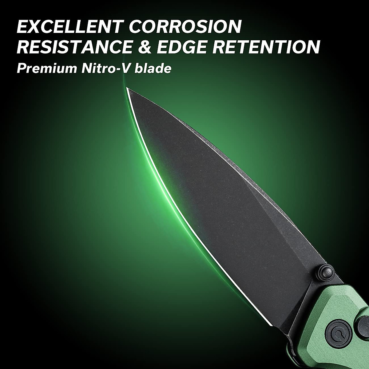 CIVIVI Pocket Folding Knife with Button Lock and Thumb Stud Opener, 2.97" Nitro-V Blade Aluminum Handle, Altus Utility Small Knife for Men Women EDC C20076-5