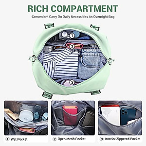 LOVEVOOK Weekender Bag for Women Cute Travel Tote Bag Gym Duffel Bag with Toiletry Bag Carry On Bag Overnight Bag with Wet Pocket Hospital Bag for Labor and Delivery Medium