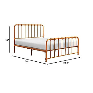 Lexicon Urbana Metal Bed, Full, Orange