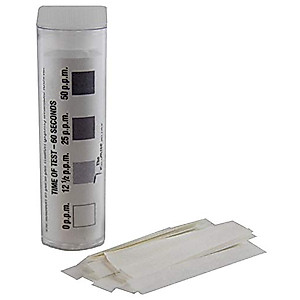 FryOilSaver Co, Restaurant Sanitizer Iodine Testing Strips, 0-50 ppm ph Paper Test Strips, Vial of 100 Test Strips