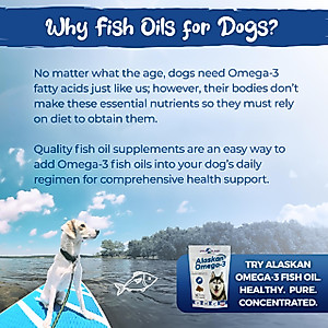 Vital Planet - Alaskan Omega-3 Soft Chews for Dogs, Wild Alaskan Fish Oil – 30 Hickory Flavored Soft Chews