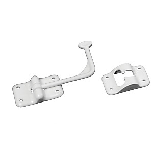 RV Designer E250, Plastic Door Holder, T Style, 90 Degree, White, Entry Door Hardware