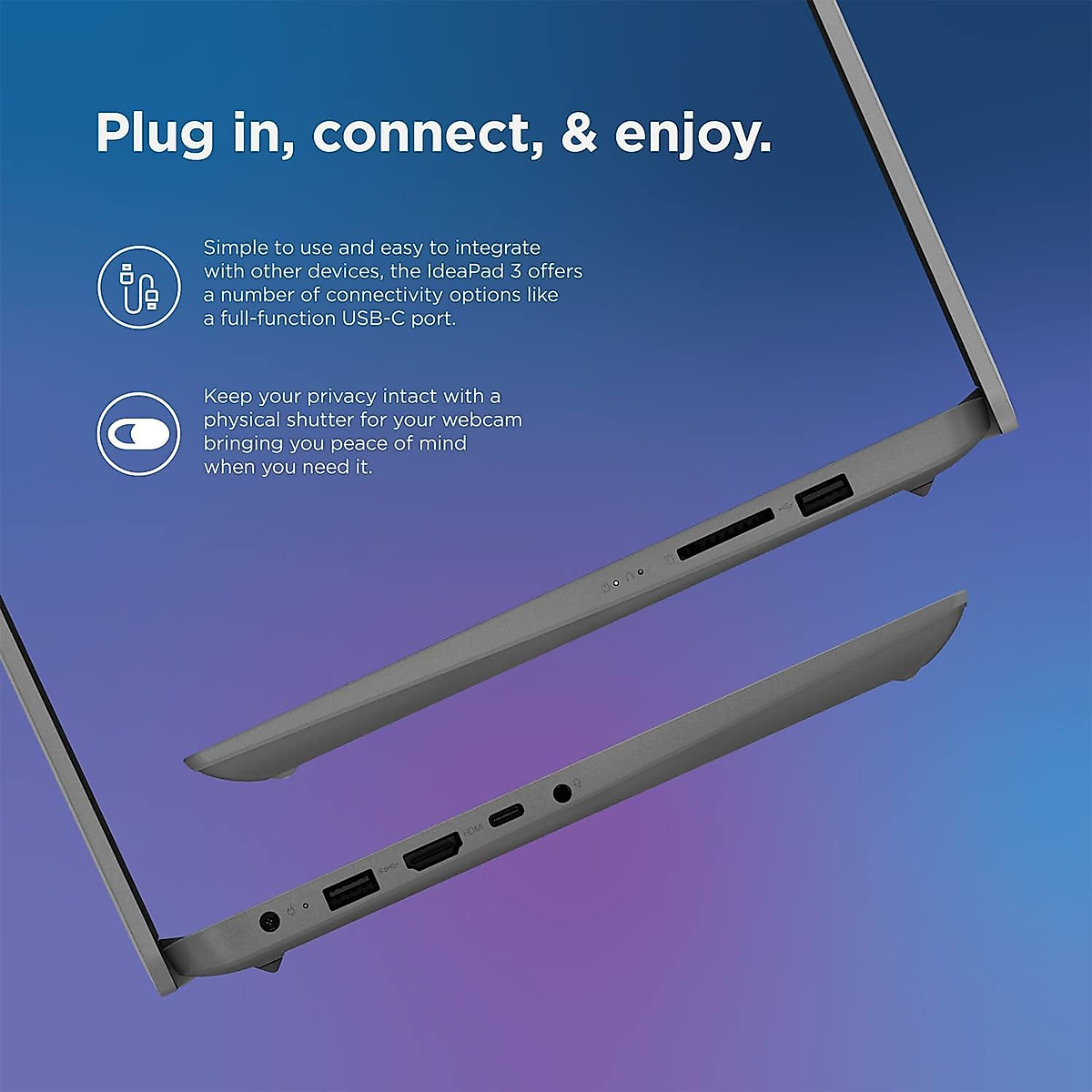 Lenovo 2022 Newest IdeaPad 3 14" FHD Slim Laptop, Intel Core i7-1165G7, 12GB RAM, 1TB SSD, Intel Iris X Graphics, Wi-Fi 6, Bluetooth 5,Fingerprint Reader, Windows 11 Home, Bundle with JAWFOAL