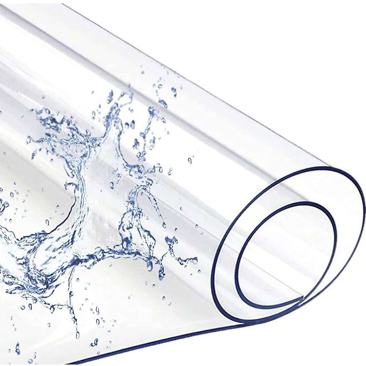 Clear PVC Desk Chair Mat Chair Mat Transparent PVC Floor Protection Pad Door Mat,1mm Thick, Hallway Hardwood Floors Mat Protect Pad, Non-Skid,Low Pile Doormat Use-70/90/110/130/150cm wide, 100-280cm l