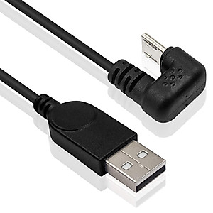 Poyiccot Micro USB Cable Android, 180 Degree Micro USB to USB 2.0 Cable, U Shaped Micro USB Charging Cable, USB to Micro USB Cable Short for ps4, Power Bank, Android Phone, 30cm