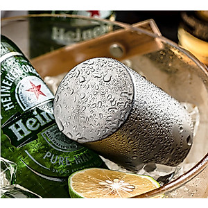 Automatic Beer Bottle Opener Syart Stainless Steel Magnetic Beer Bottle Opener magnet No Damage to Bottle Cap Opener bulk seniors(1pack)