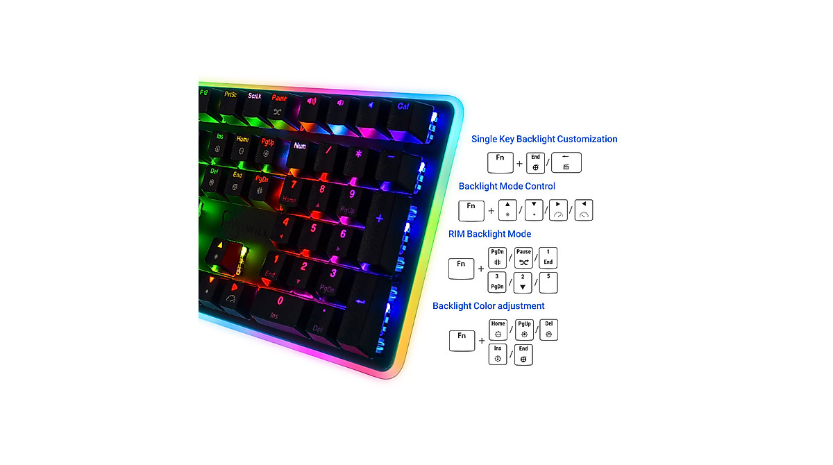 Rosewill Mechanical Gaming Keyboard: RGB, Brown Switches