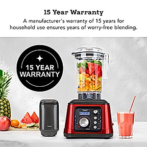 Tribest Dynapro High Speed 2.5HP Blender with Vaccum, Commercially Certified,Red,One Size