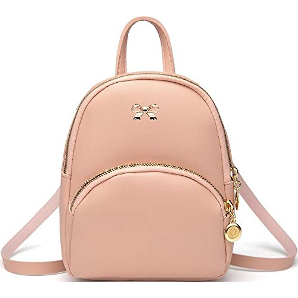 American Shield Cute Casual Daypack Backpacks Fashion Small Girl Women Man Mini Lightweight Purse Classical Basic Travel Water Resistant Bag for Work Event (Pink4)