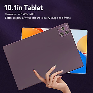 GLOGLOW 4G Calling Tablet, 100-240V Front 8MP Rear 20MP 10.1in Tablet 2.4G 5G WiFi 8GB 128GB for Android 11 for Drawing (US Plug)