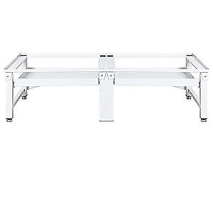 NusGear Washing and Drying Machine Pedestal with Pull-Out Shelves White , Material: Steel -196