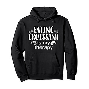 Crescent Oven-Baked Pastry Chocolate Bread Bakery Croissant Pullover Hoodie
