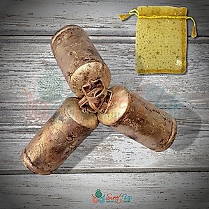 3 Pcs Rustic Vintage Chic Jingle Bells Musical Rhythm Polar Sleigh Bells, Meditation, Craft Work, Party Favors, Cow Bells, Goat Bells, Wedding Bells, Christmas Décor, Rustic Tube, 5.5-in High