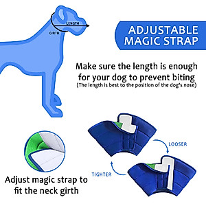 Soft Dog Cone Collars for Small Medium Dogs, Lightweight Recovery Elizabethan Collar for Dog After Surgery, Comfortable Soft Material Adjustable Pet Cone Washable (Neck: 11''-14'')