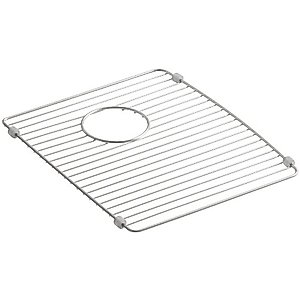 KOHLER K-6121-ST Deerfield Sink Left Basin Sink Rack, Stainless Steel, 15-3/8" X 13-1/16"