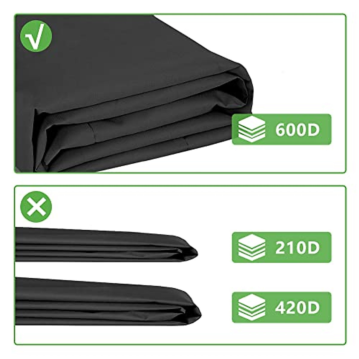 Gillevecara Fire Pit Cover Square 32 inch - Waterproof 600D Heavy Duty Square Patio Fire Pit Table Cover with PVC Coating, Air Vents, Anti-Crack, Fits for 30/31 / 32 inch Fire Pit - 32 x 32 x24 inch