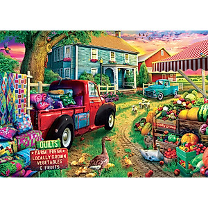 Buffalo Games - Quilt Farm - 300 Large Piece Jigsaw Puzzle