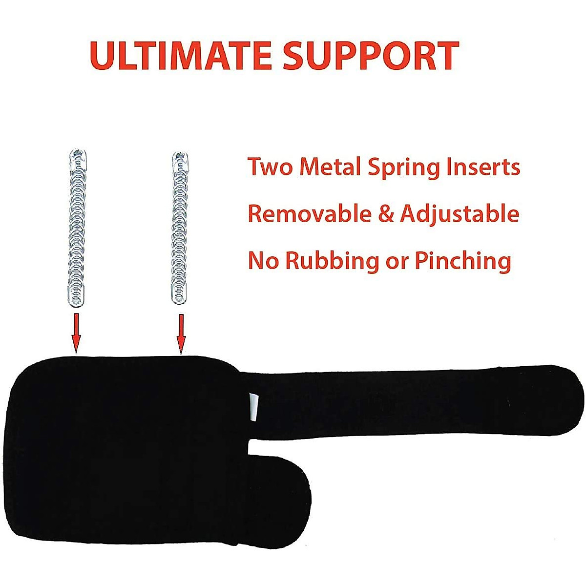 NeoAlly Dog Canine Front Leg Compression Braces Super Supportive with Metal Spring Strips to Stabilize Dog Front Leg Wrist Carpal, Prevents Leg Injuries & Sprains (S/M Pair)